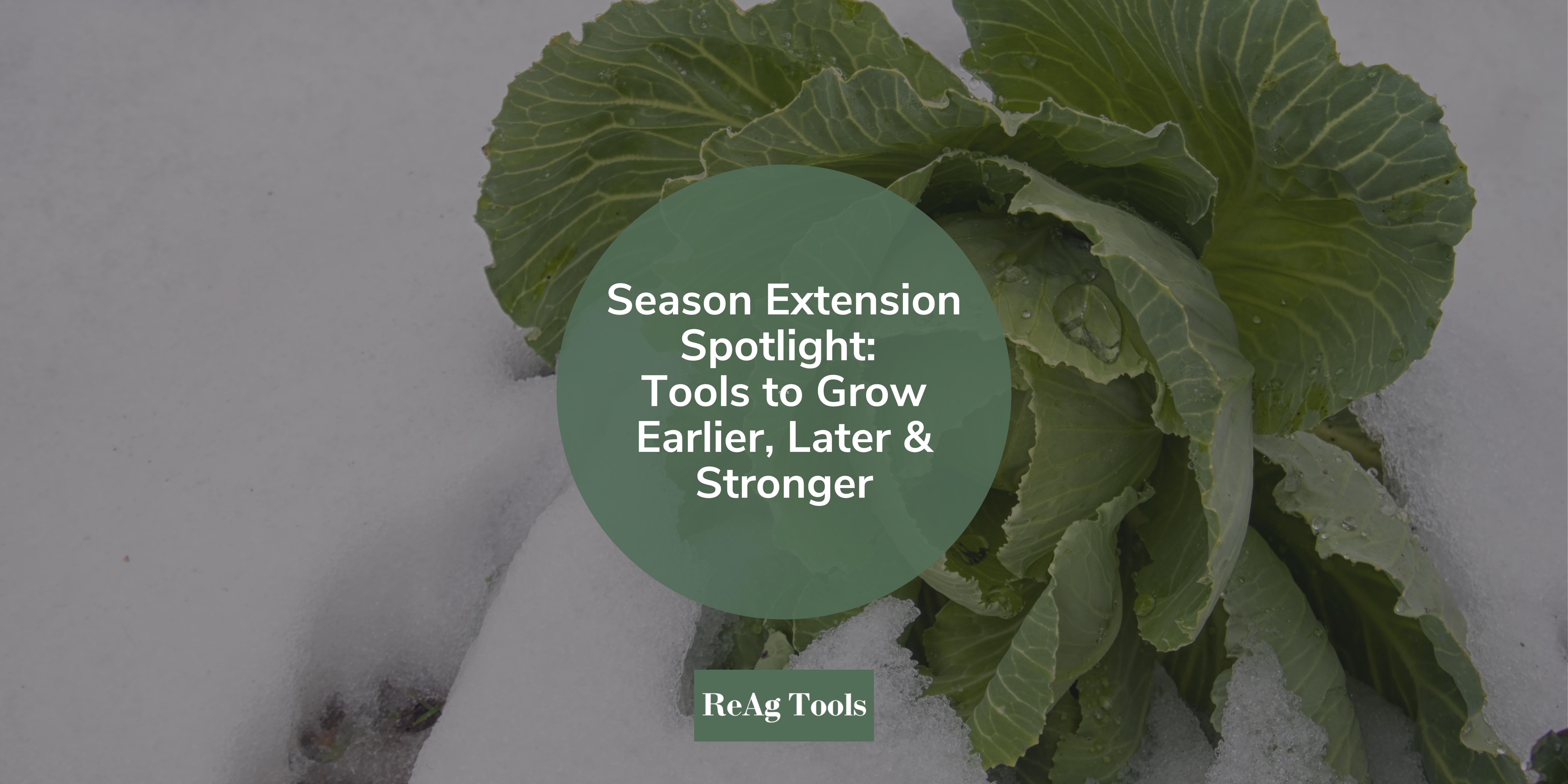 Season Extension Spotlight: Tools to Grow Earlier, Later & Stronger